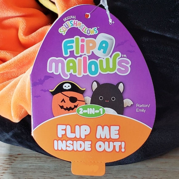 Squishmallows | Toys | Squishmallow Paxton The Pumpkin Emily The Bat 2 ...